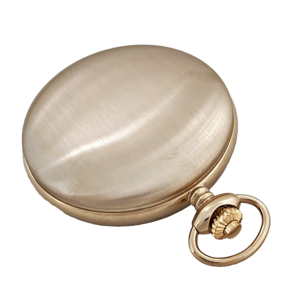 National Pocket Watch with 17 Jewel Wind Up Mechanical Movement, Gold ...