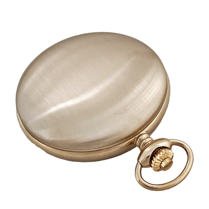 National Pocket Watch with 17 Jewel Wind Up Mechanical Movement, Gold ...